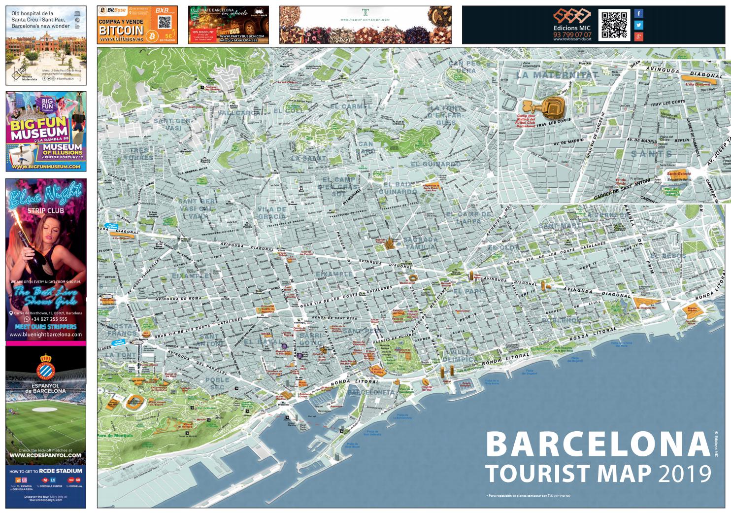 BCN Tourist Map 3ª edicion 2019 by editorialmic - Issuu