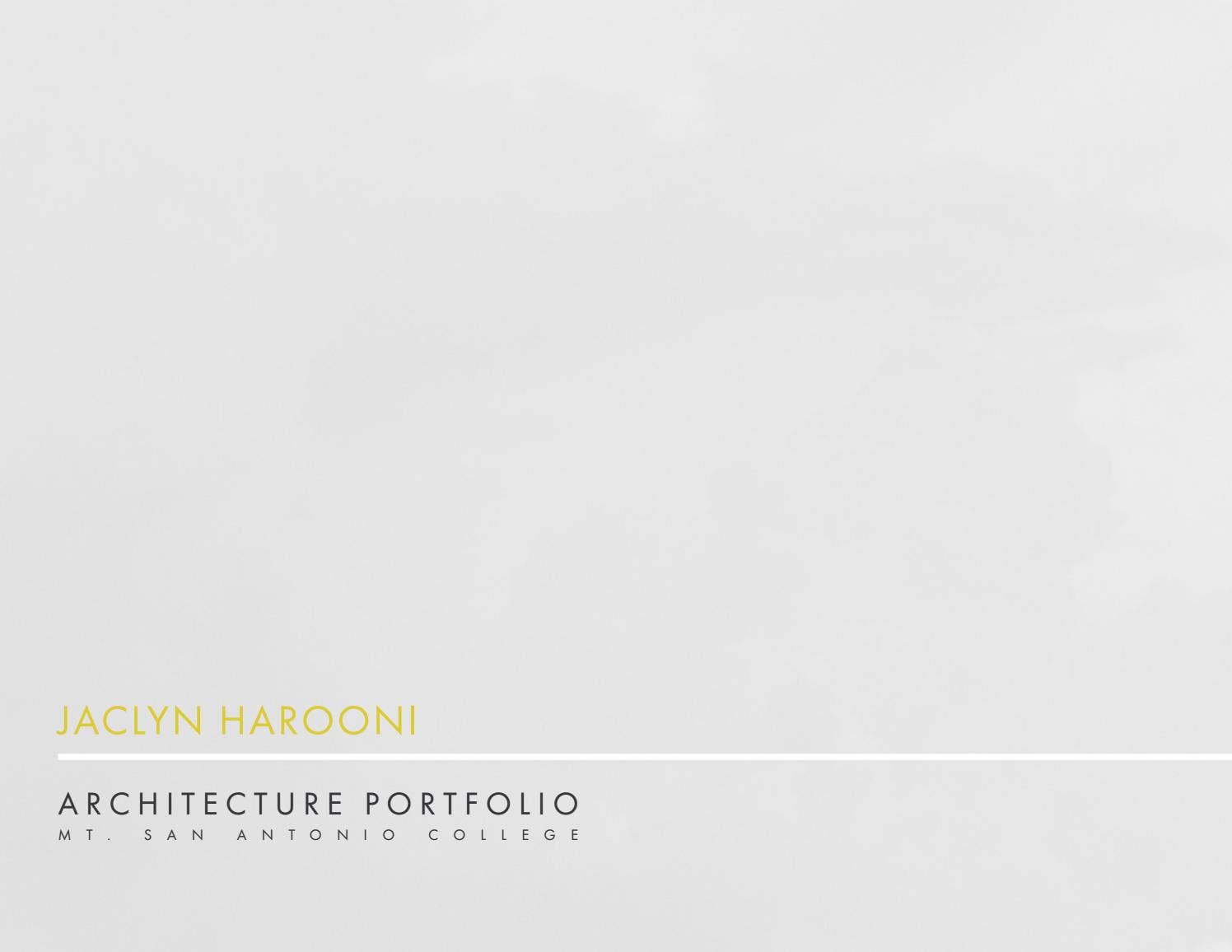 1st Year Architecture portfolio by jaclynharooni - Issuu