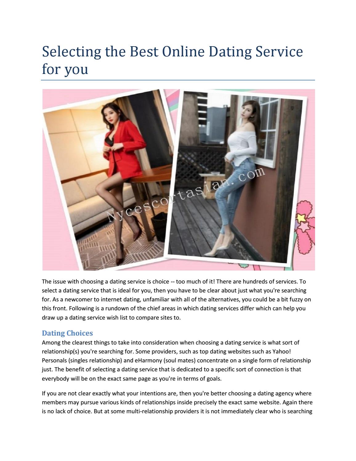 Selecting the Best Online Dating Service for you by ericamwebb - Issuu