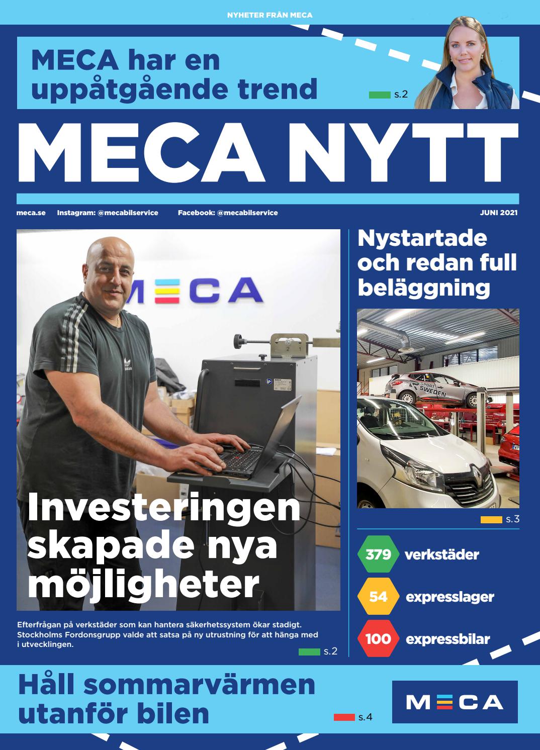 MECA Nytt juni 2021 by MECA Bilservice - Issuu