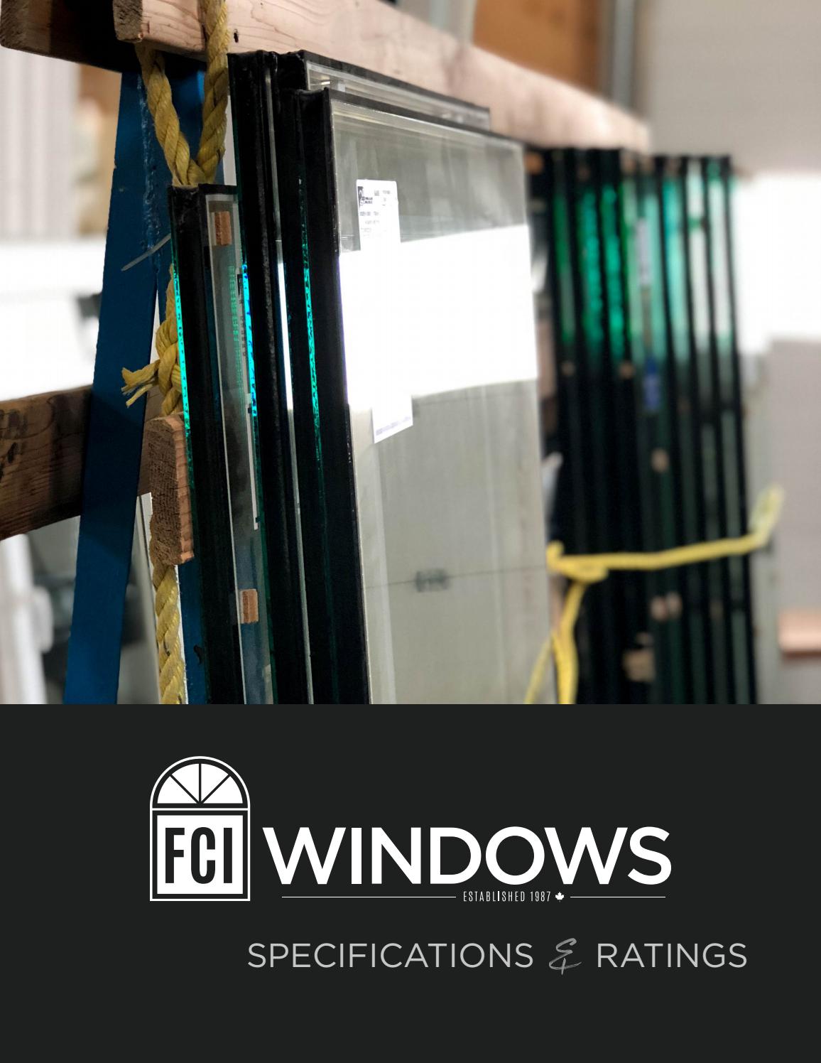 FCI Window Specifications & Ratings by Seven Nine Development - Issuu