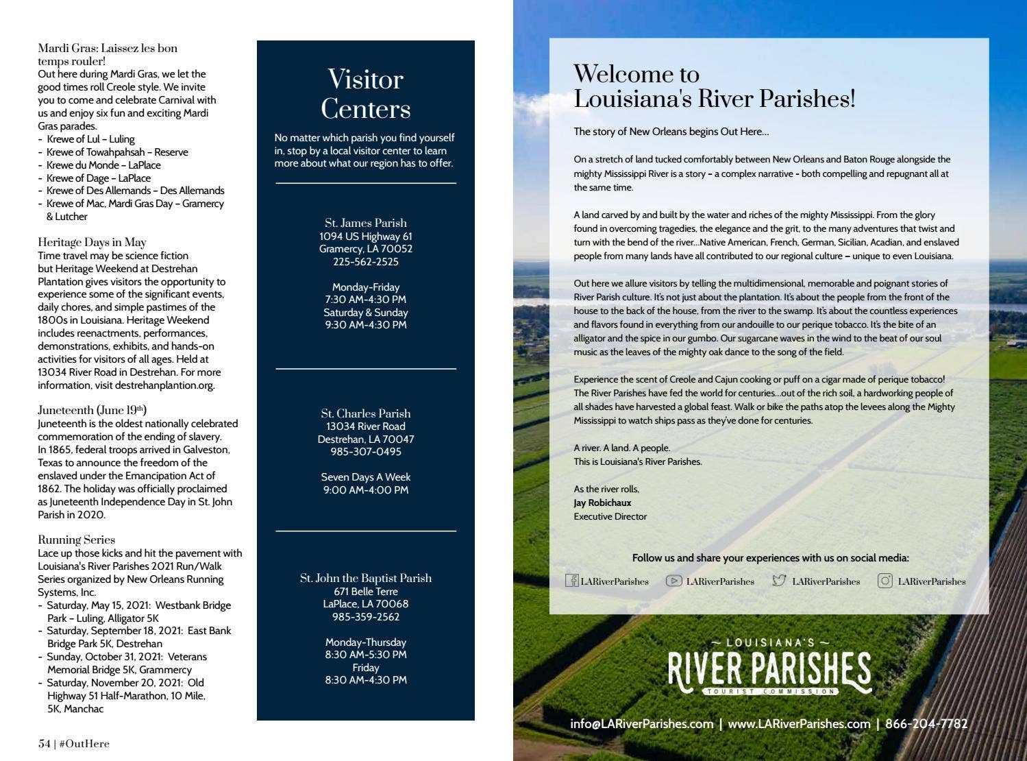 Louisiana's River Parishes - 2021 Destination Guide by LaRiverParishes ...