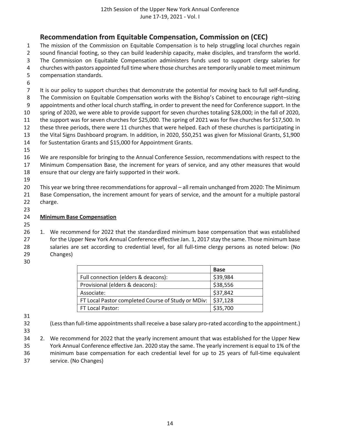 2021 Upper New York Conference Journal, Vol. I by Upper New York ...