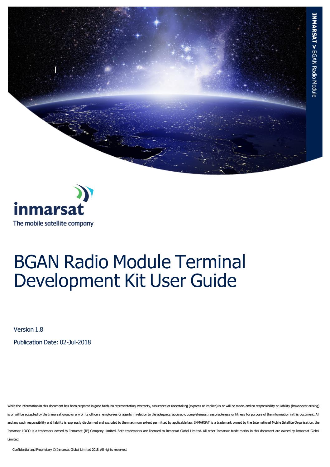 BGAN Radio Module Terminal Development Kit User Guide by Cdr. Trevor D ...