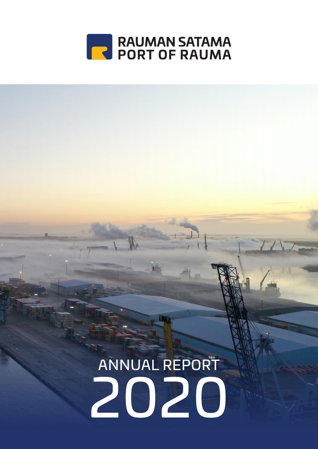 Port of Rauma Annual report 2020 by Fiilaamo - Issuu