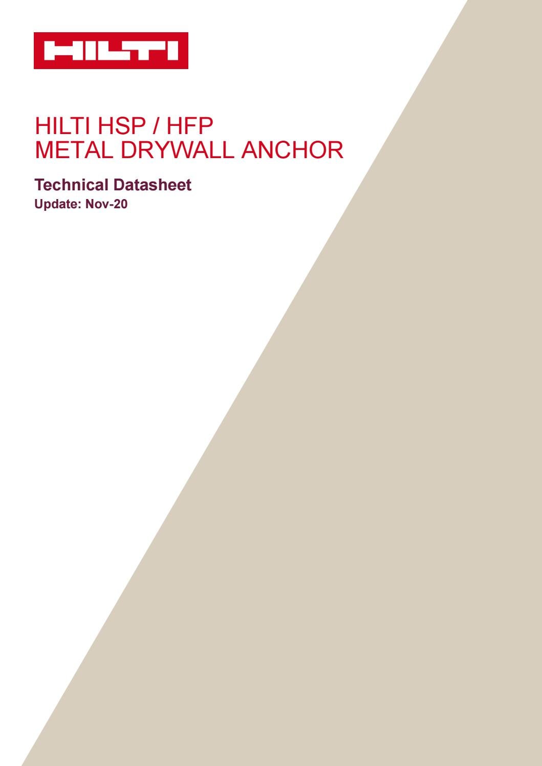 Tæknilegar Upplýsingar fyrir HSP / HFP Gifsfestingar by Hagi ehf - Issuu