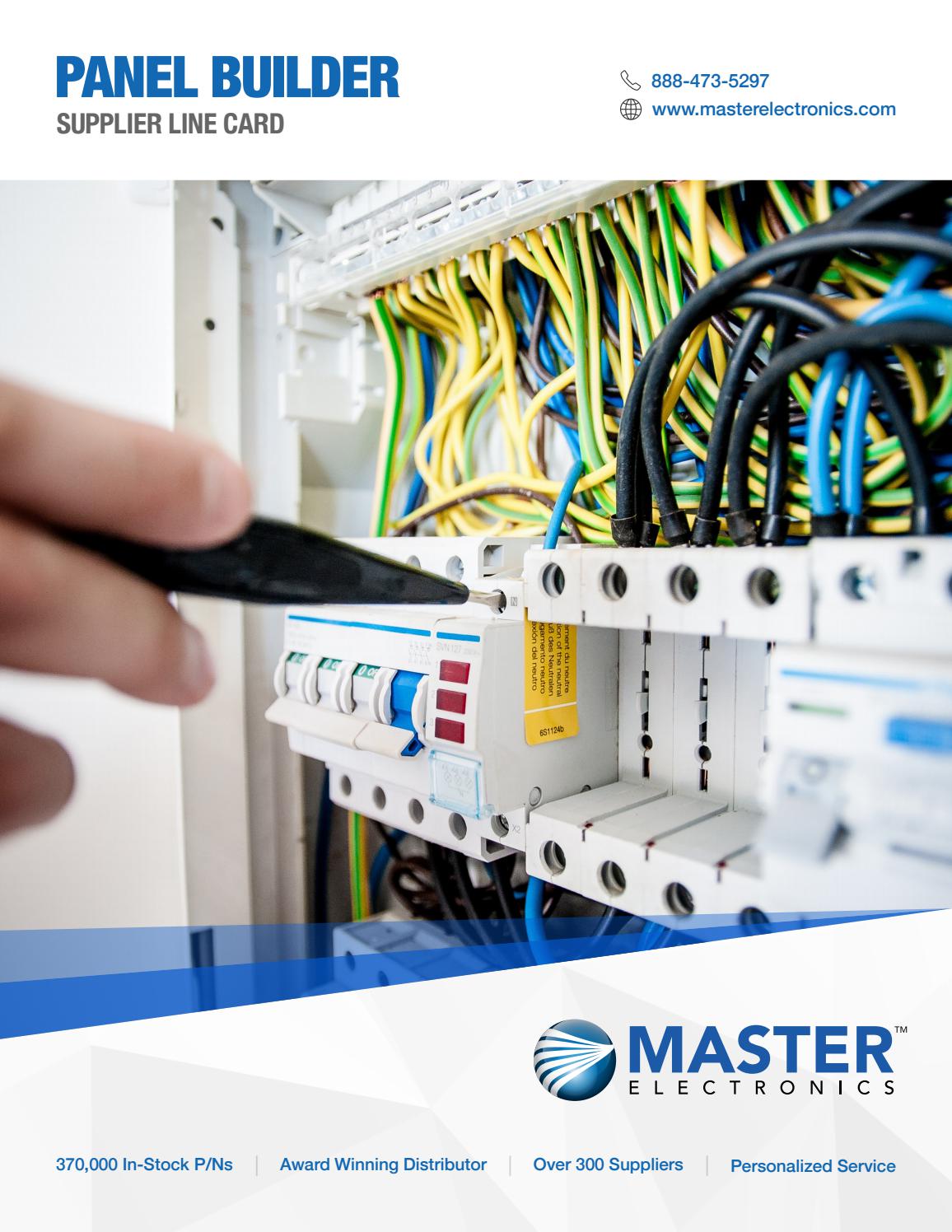 Master Electronics Panel Builder Line Card by Master Electronics - Issuu