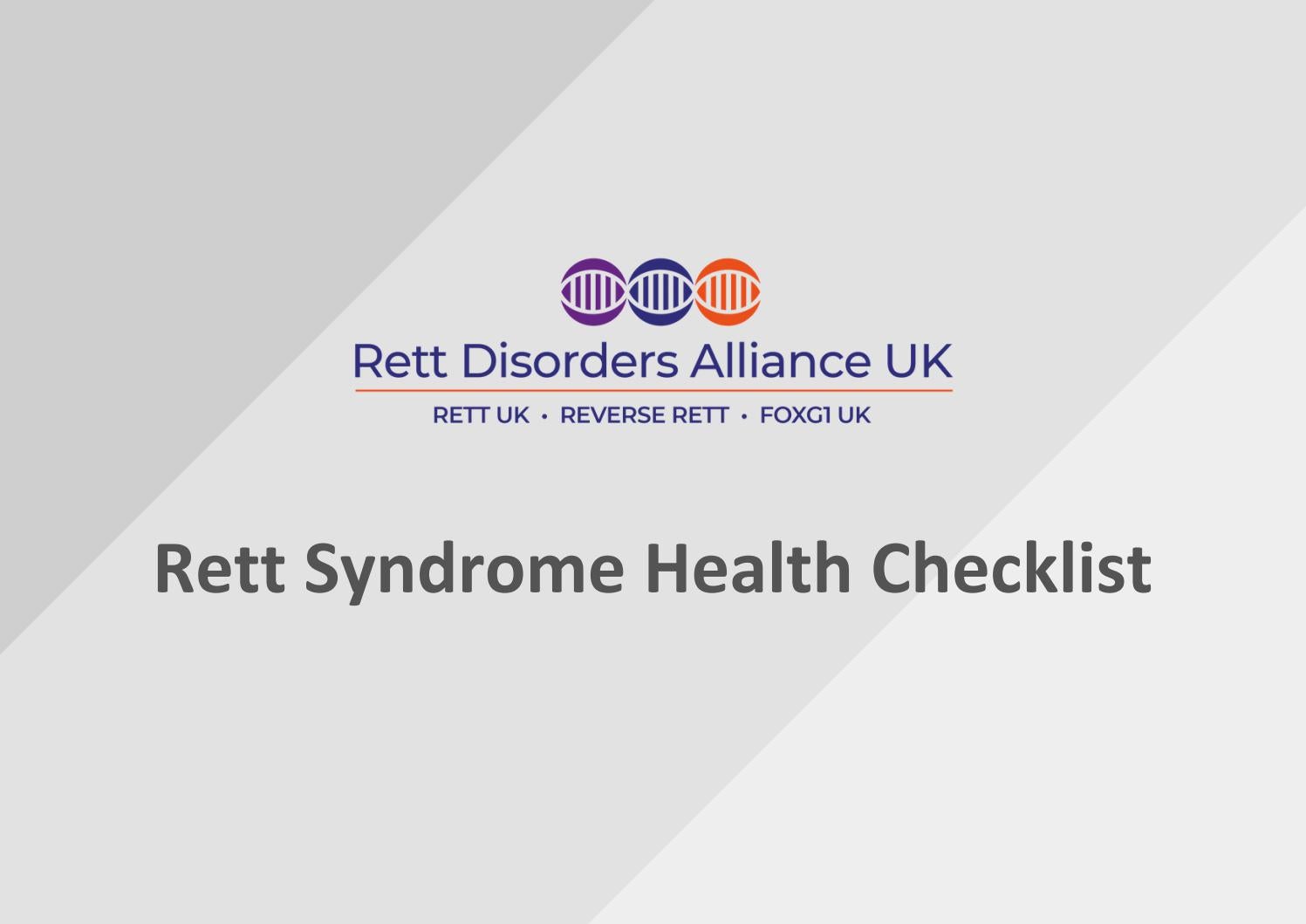 Rett Syndrome Health Checklist by Reverse_Rett - Issuu