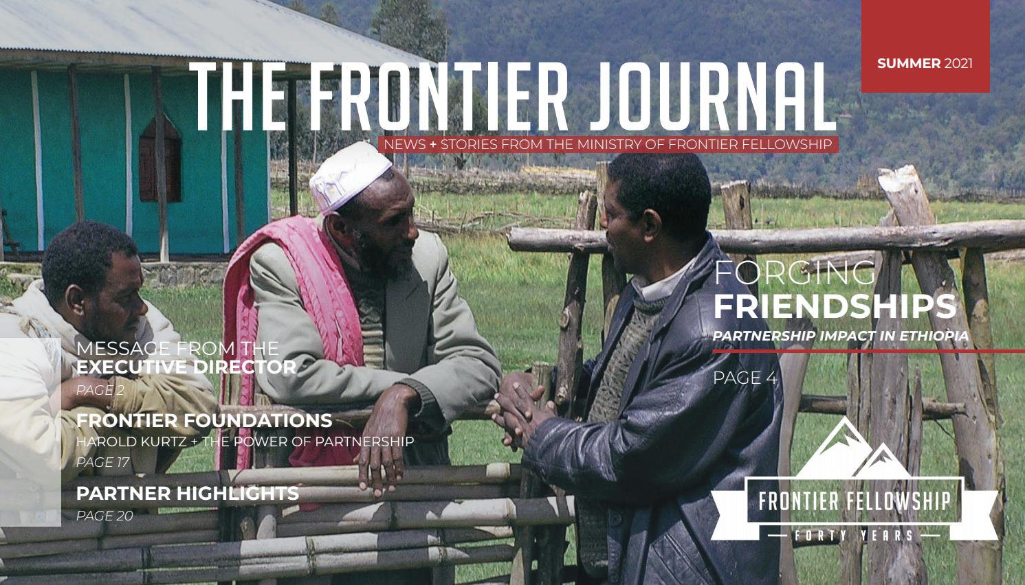 The Frontier Journal | Summer 2021 by Frontier Fellowship - Issuu