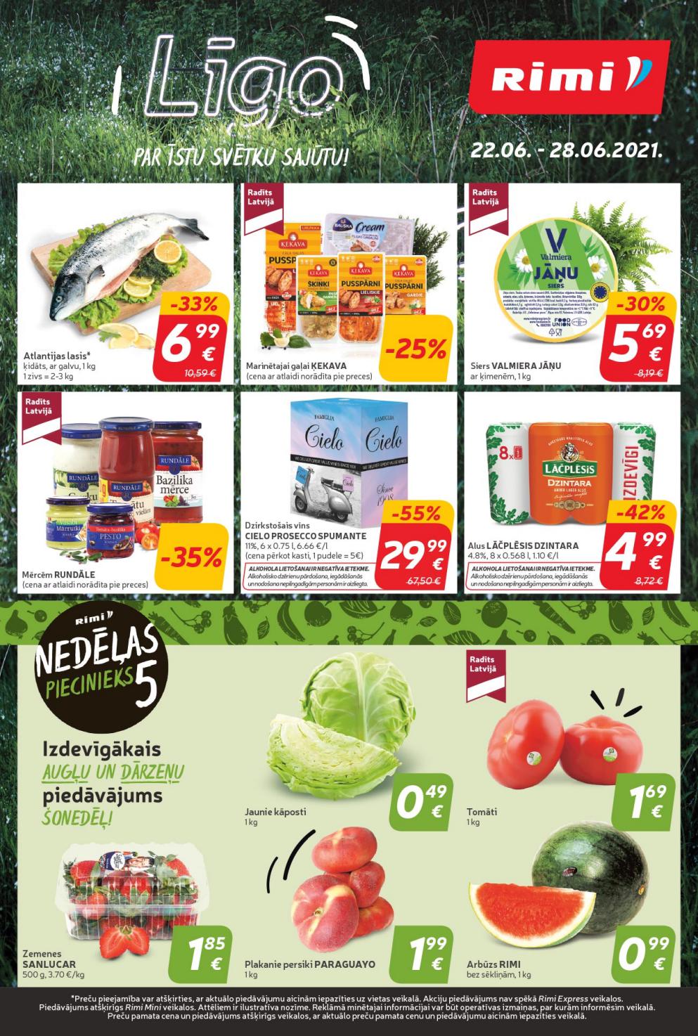 Rimi Super piedavajumi_22.06.-28.06.2020 by Rimi - Issuu