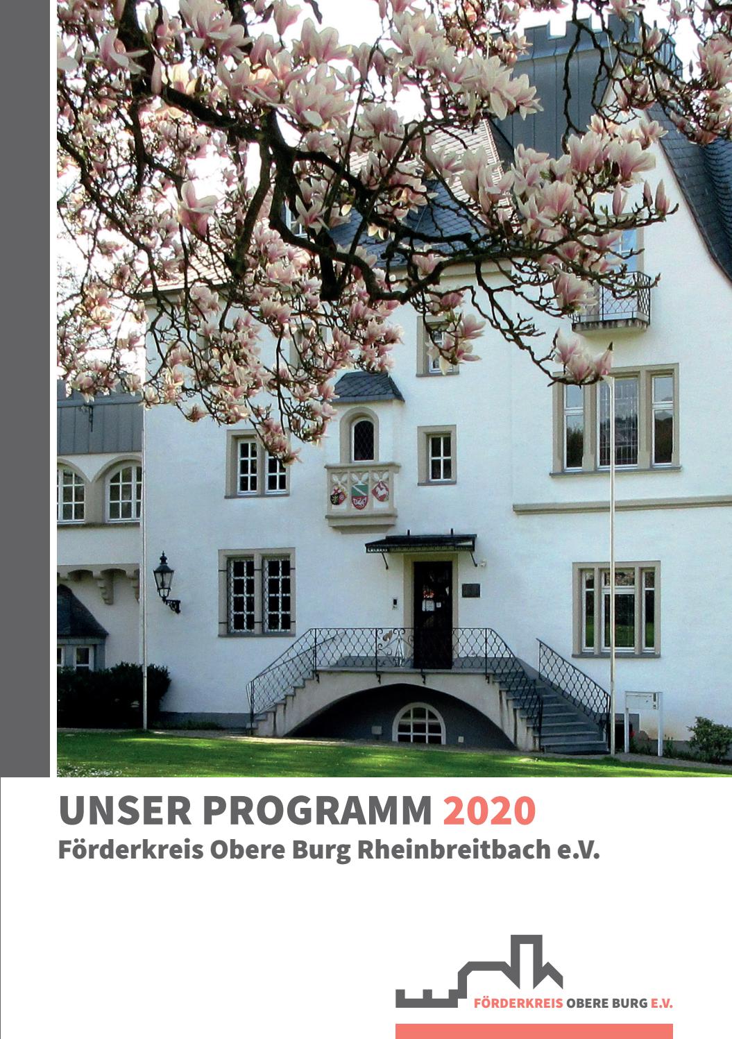 Förderkreis Obere Burg Programmheft 2020 by optix_DESIGN - Issuu