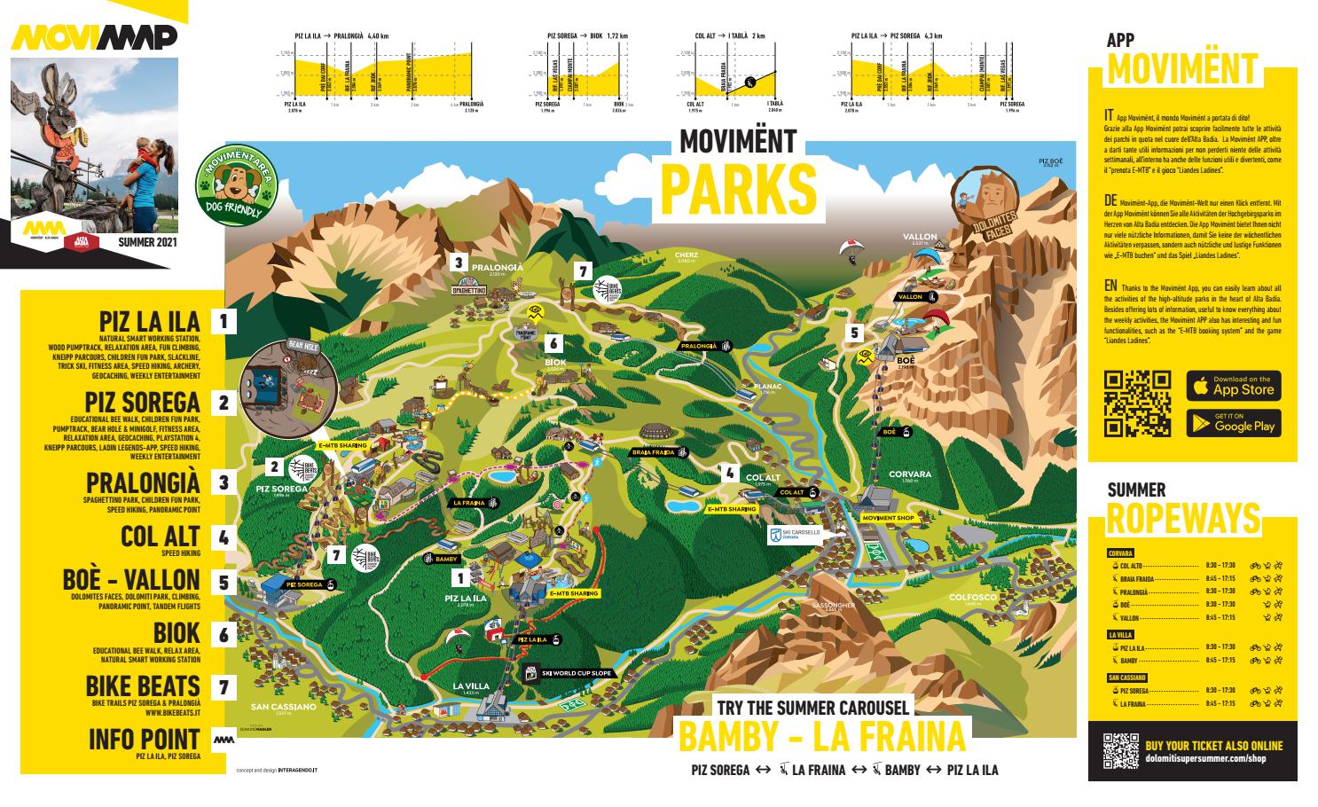 MoviMap Alta Badia - summer 2021 by Moviment Skicarosello - Issuu