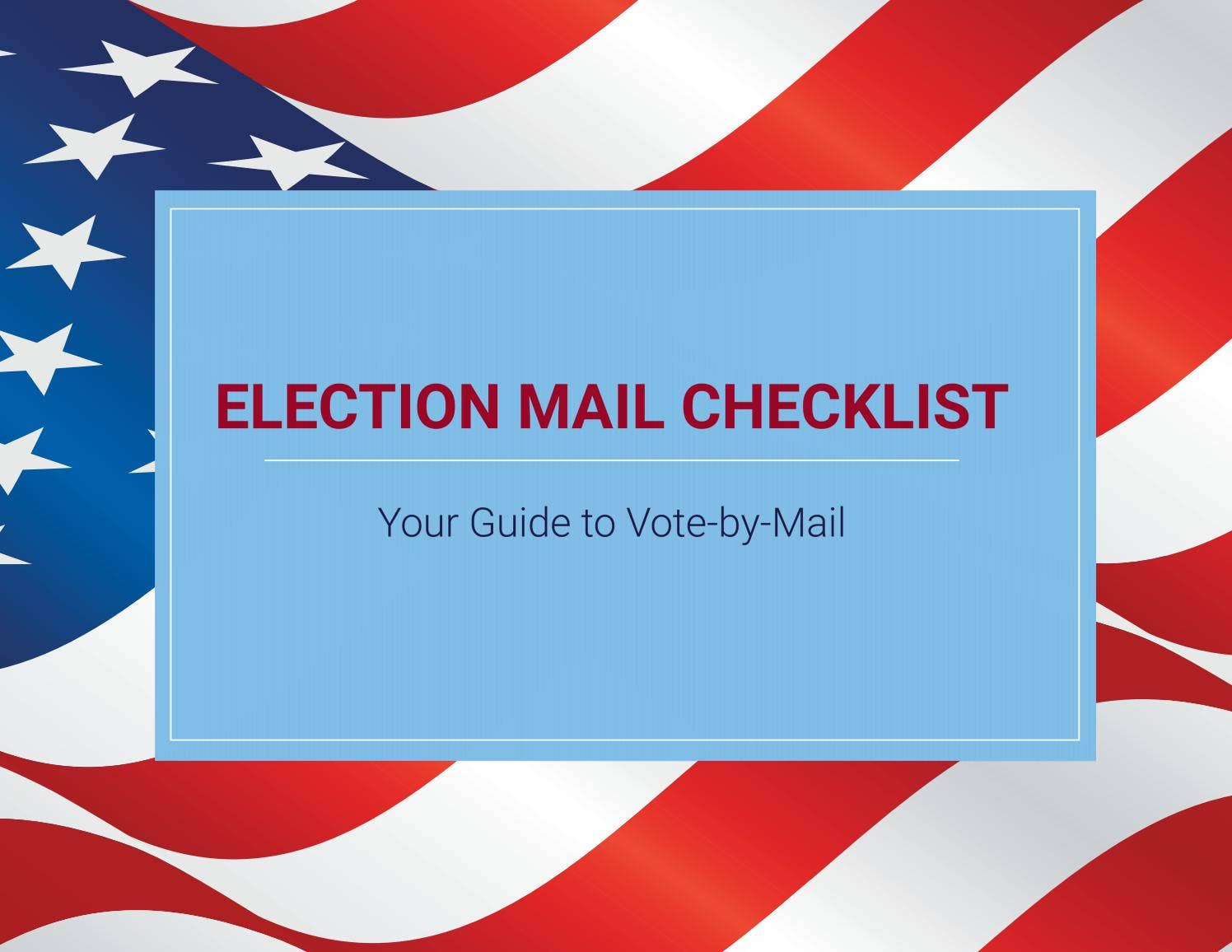 Election Mail Checklist: Your guide to Vote-by-Mail ebook by BlueCrest ...