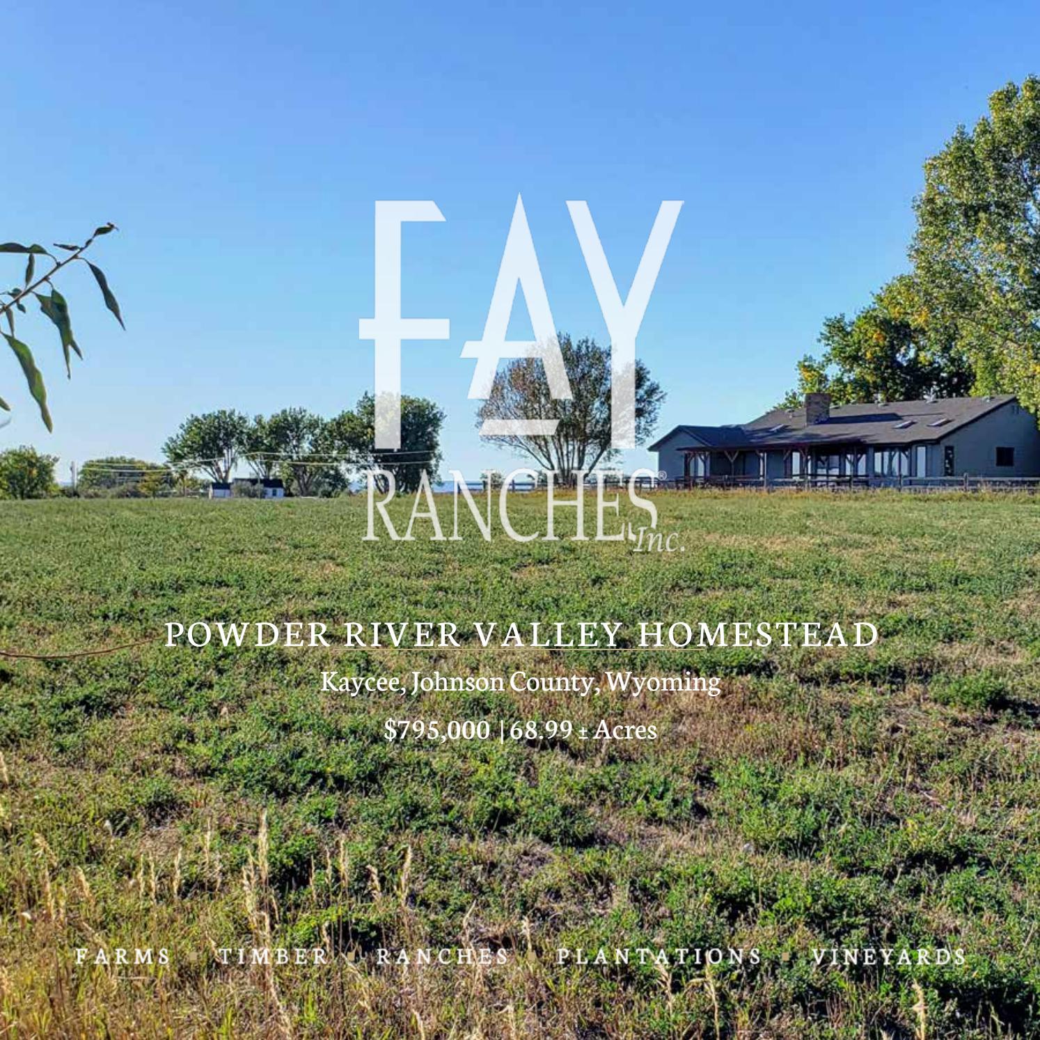 SOLD: Powder River Valley Homestead | Fay Ranches by Fay Ranches - Issuu