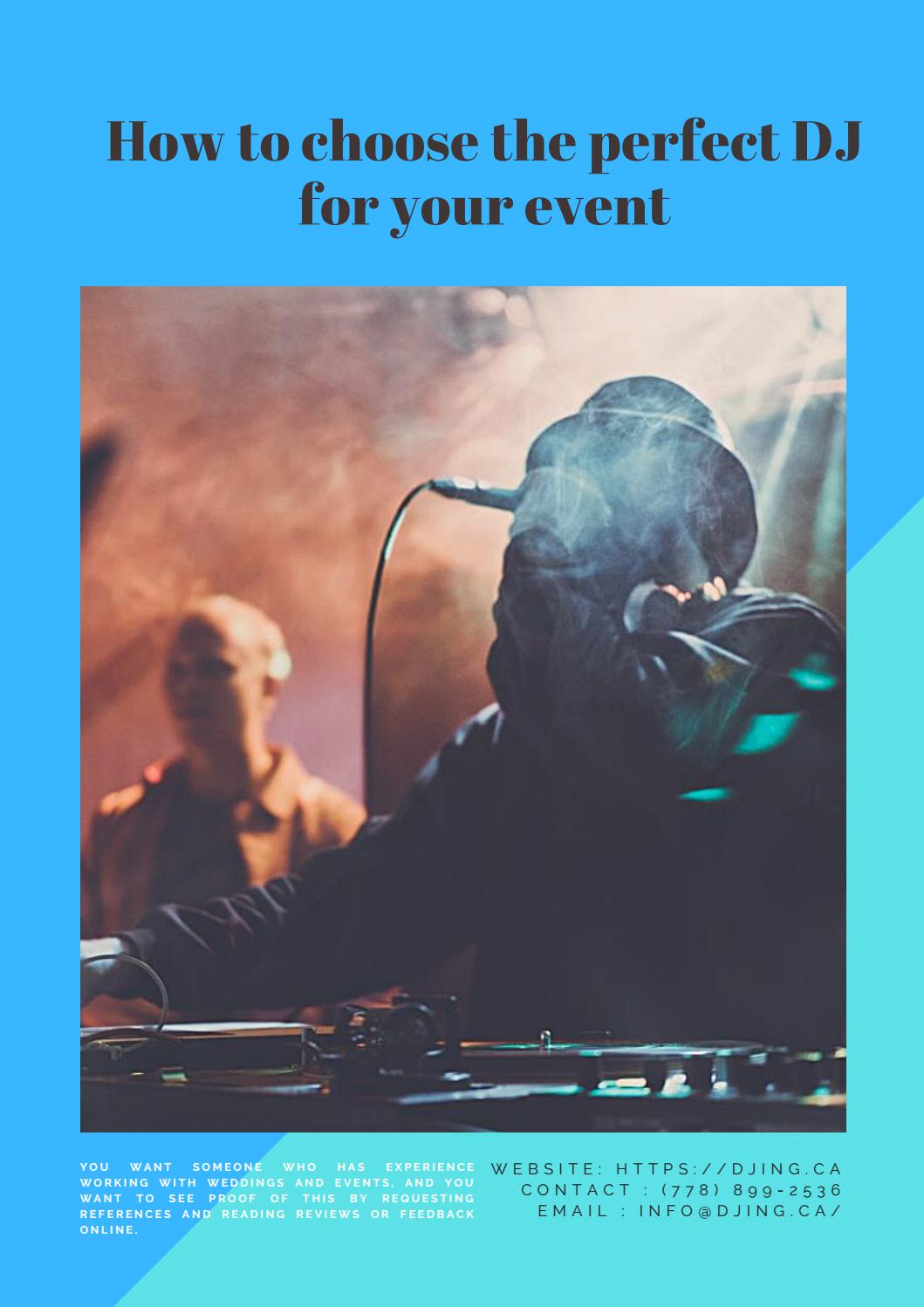 Ultimate Guide To A Vancouver DJ Events Service 2021 by DJing.ca Events ...