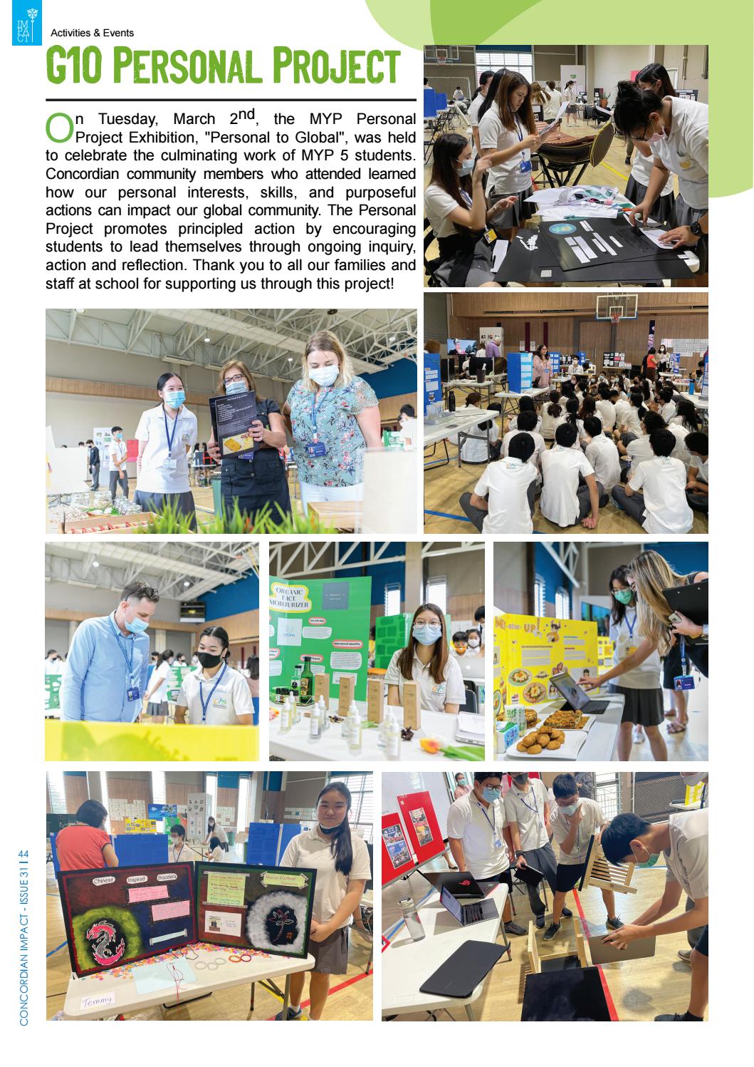 G10 Personal Project by Concordian International School - Issuu