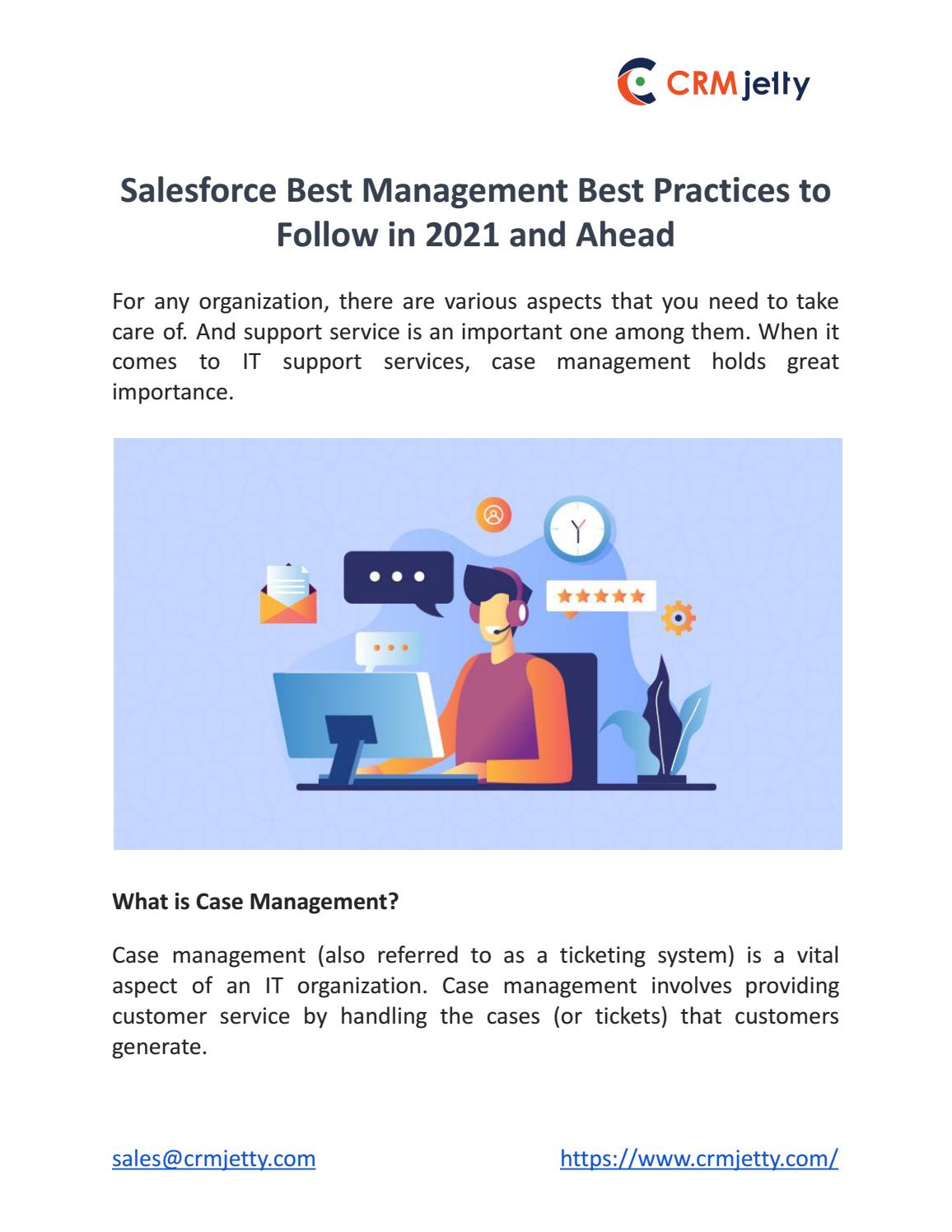 Salesforce Case Management Best Practices to Follow in 2021 and Ahead ...