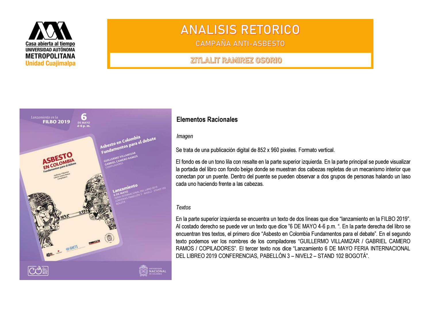 Análisis Retórico by Nora Morales - Issuu