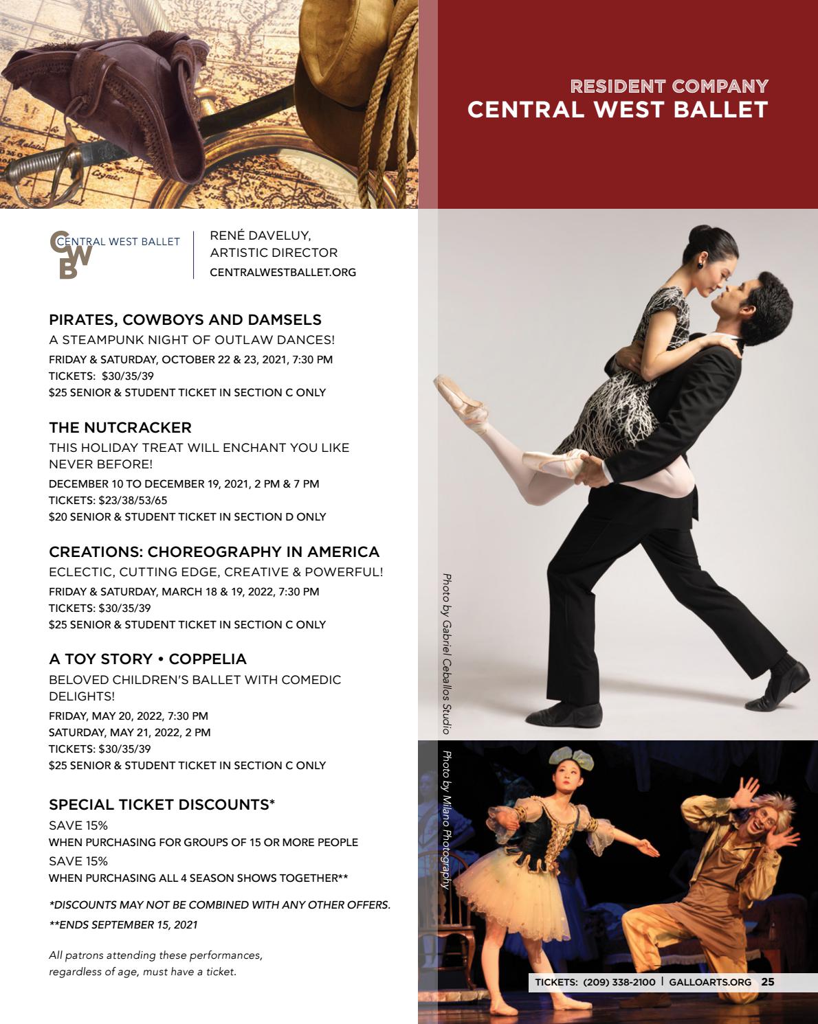 Gallo Arts Center Schedule