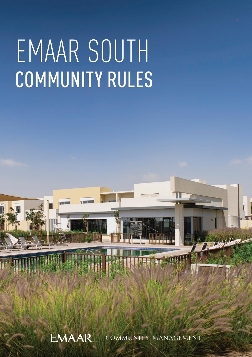 Emaar South Master Community Rules by Emaar Community Management - Issuu