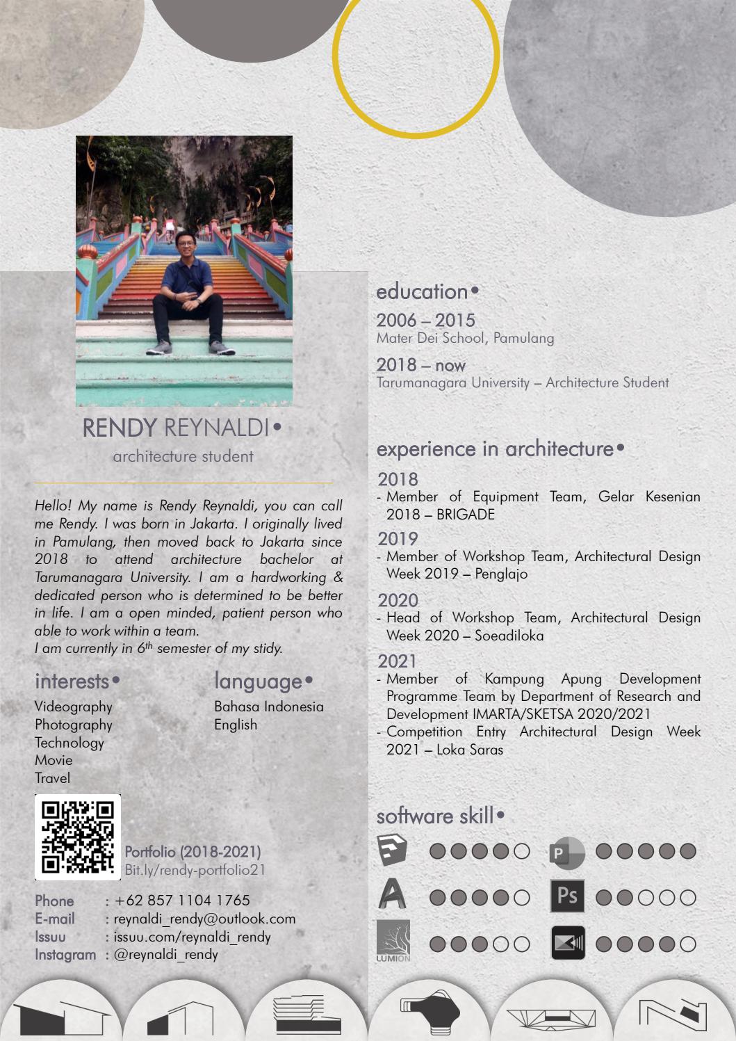 Curriculum VItae (2021) | Rendy Reynaldi by Rendy Reynaldi - Issuu