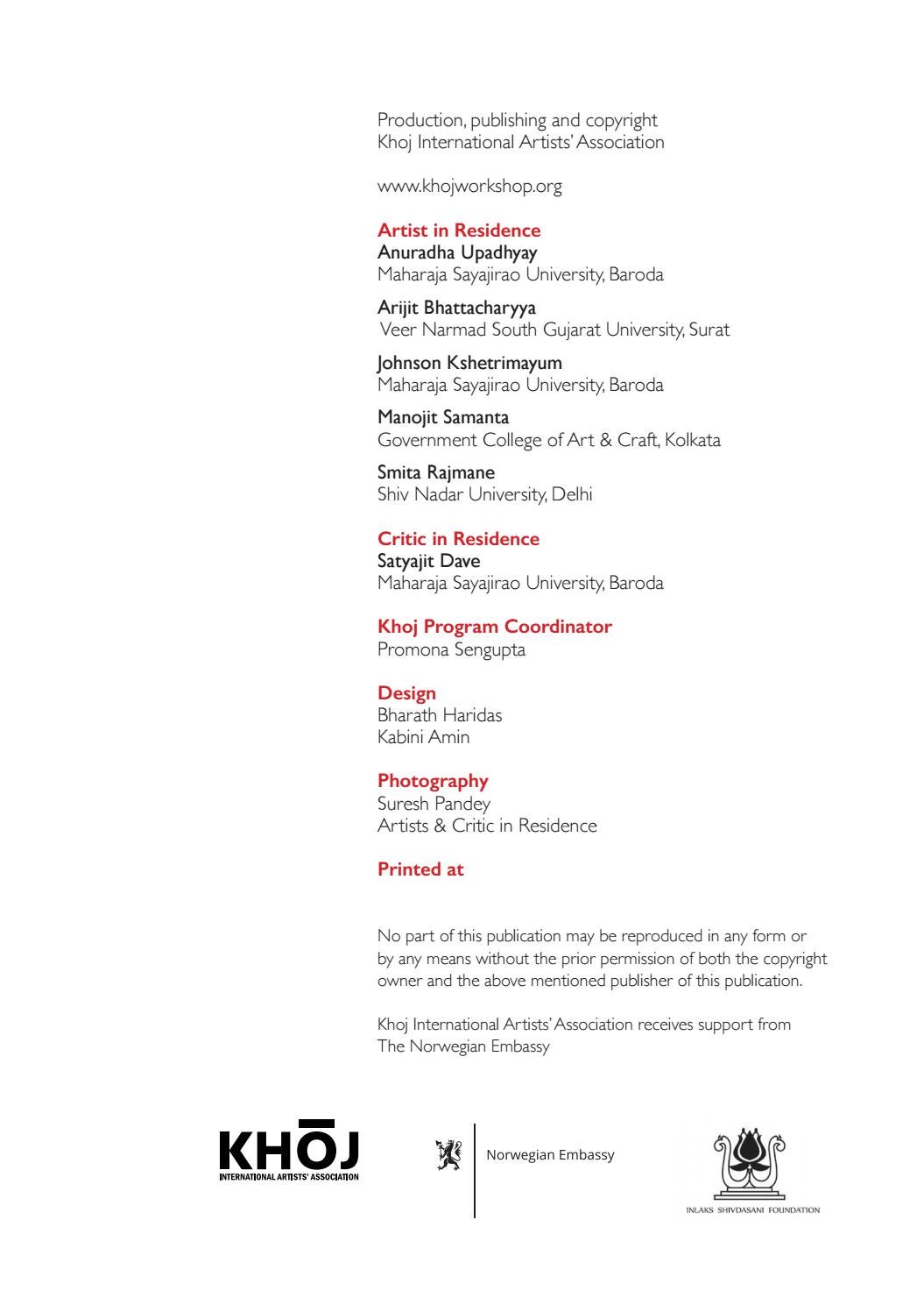 Peers 2016 by Khoj International Artists' Association - Issuu