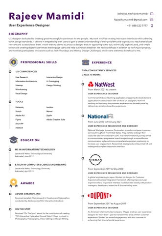 My Resume by Rajeev Kumar Mamidi - Issuu