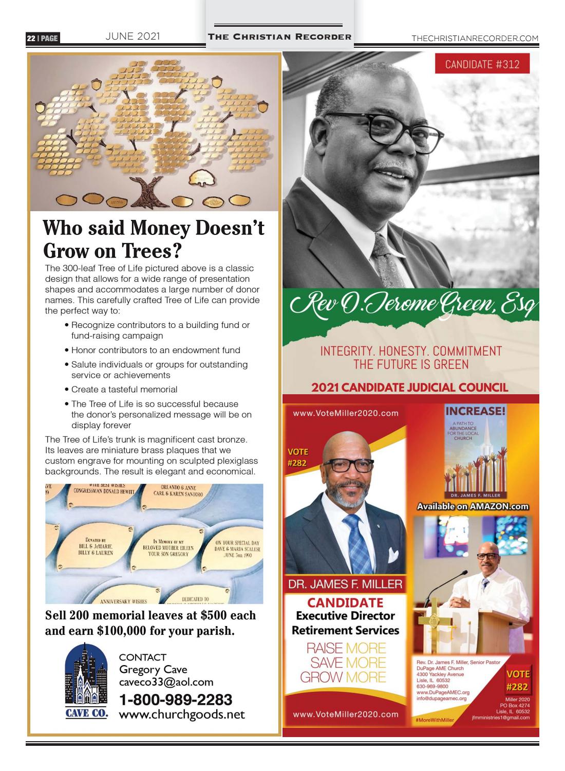 June 2021 Edition of The Christian Recorder by John Thomas III - Issuu