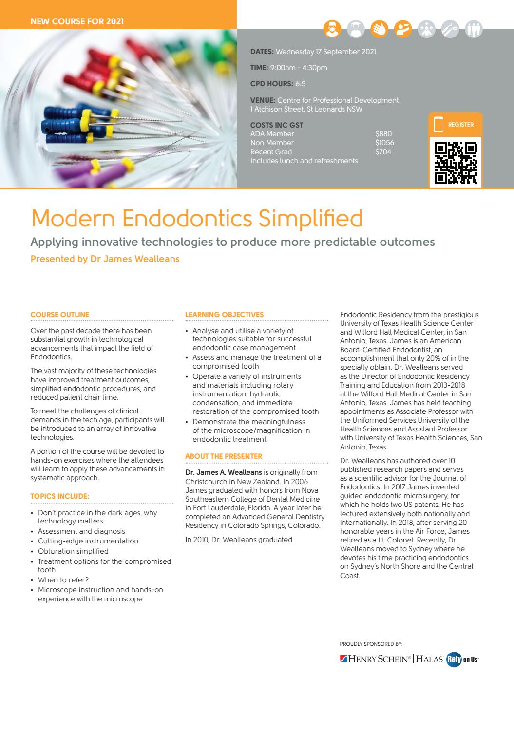 Modern Endodontics Simplified by Henry Schein Australia - Issuu