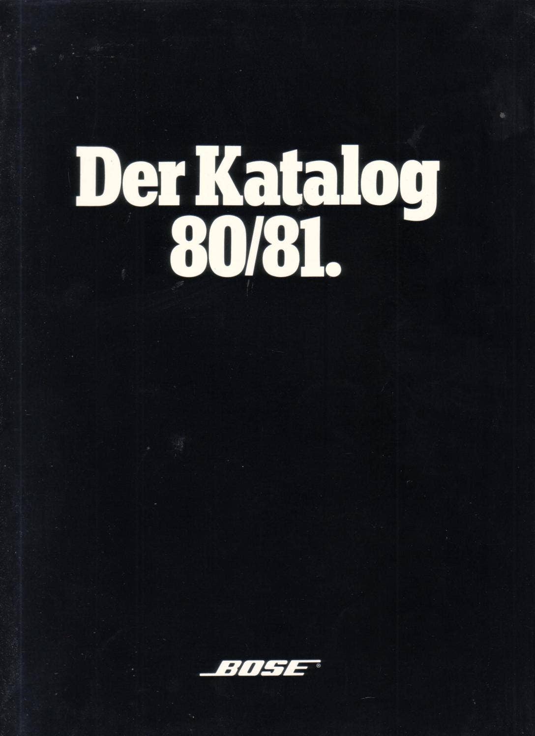 1980 Bose Katalog by Alex Chernyak - Issuu