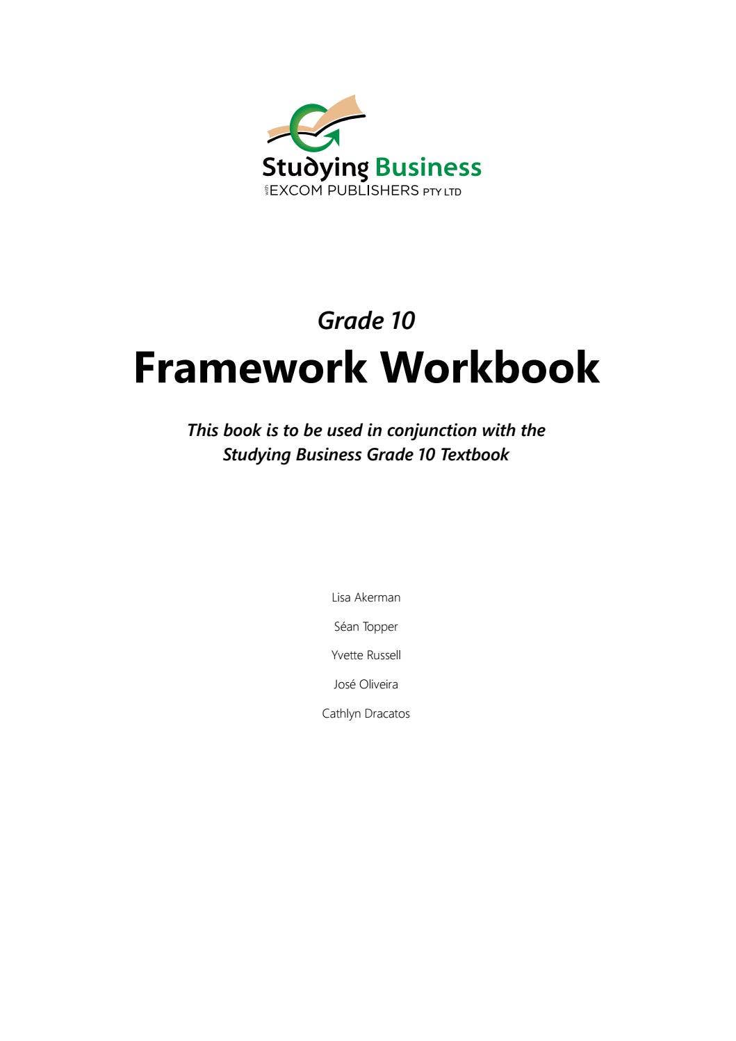 Business Studies Grade 10 Workbook by Impaq - Issuu