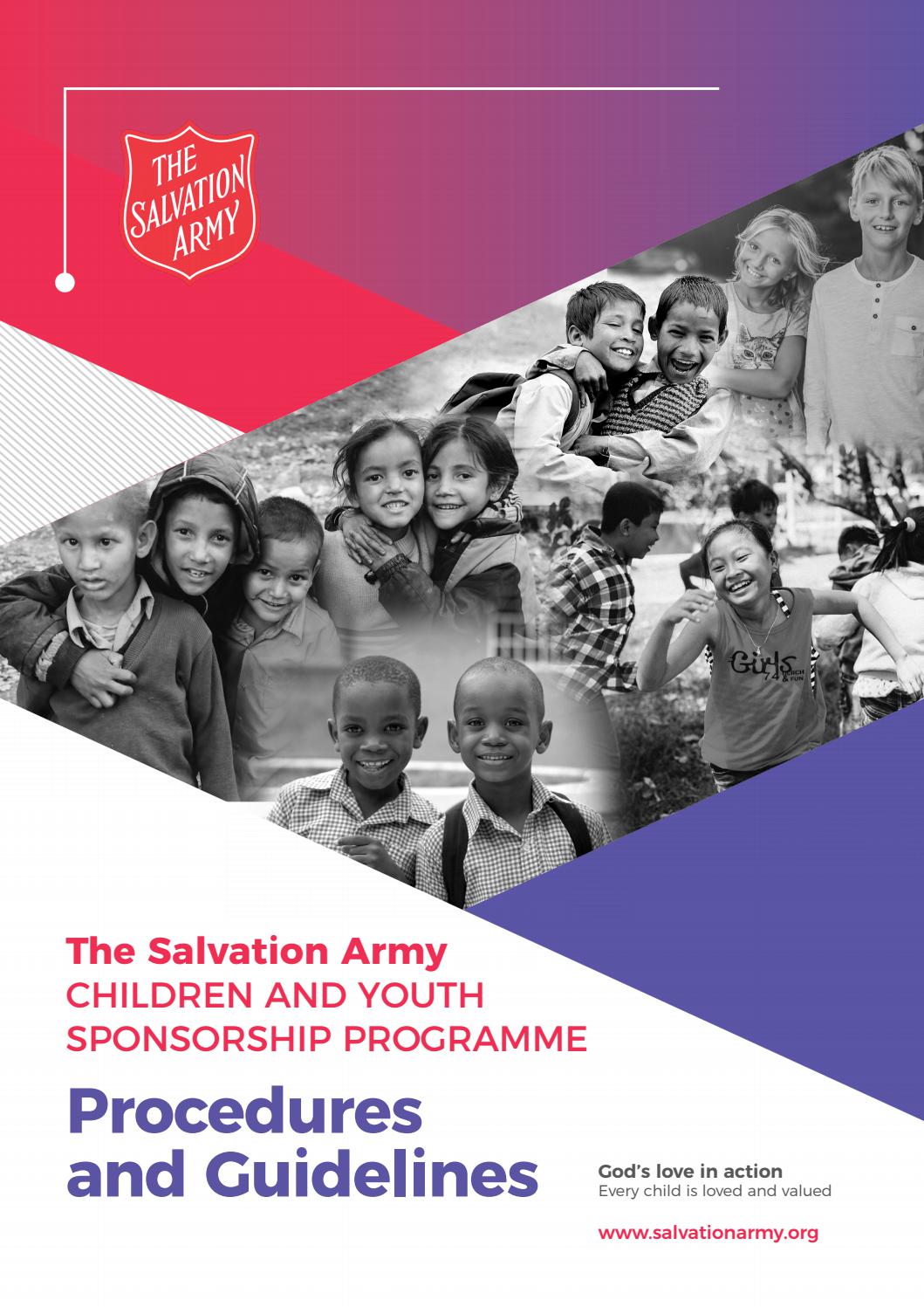 The Salvation Army: International Sponsorship Guidelines IHQ by ...