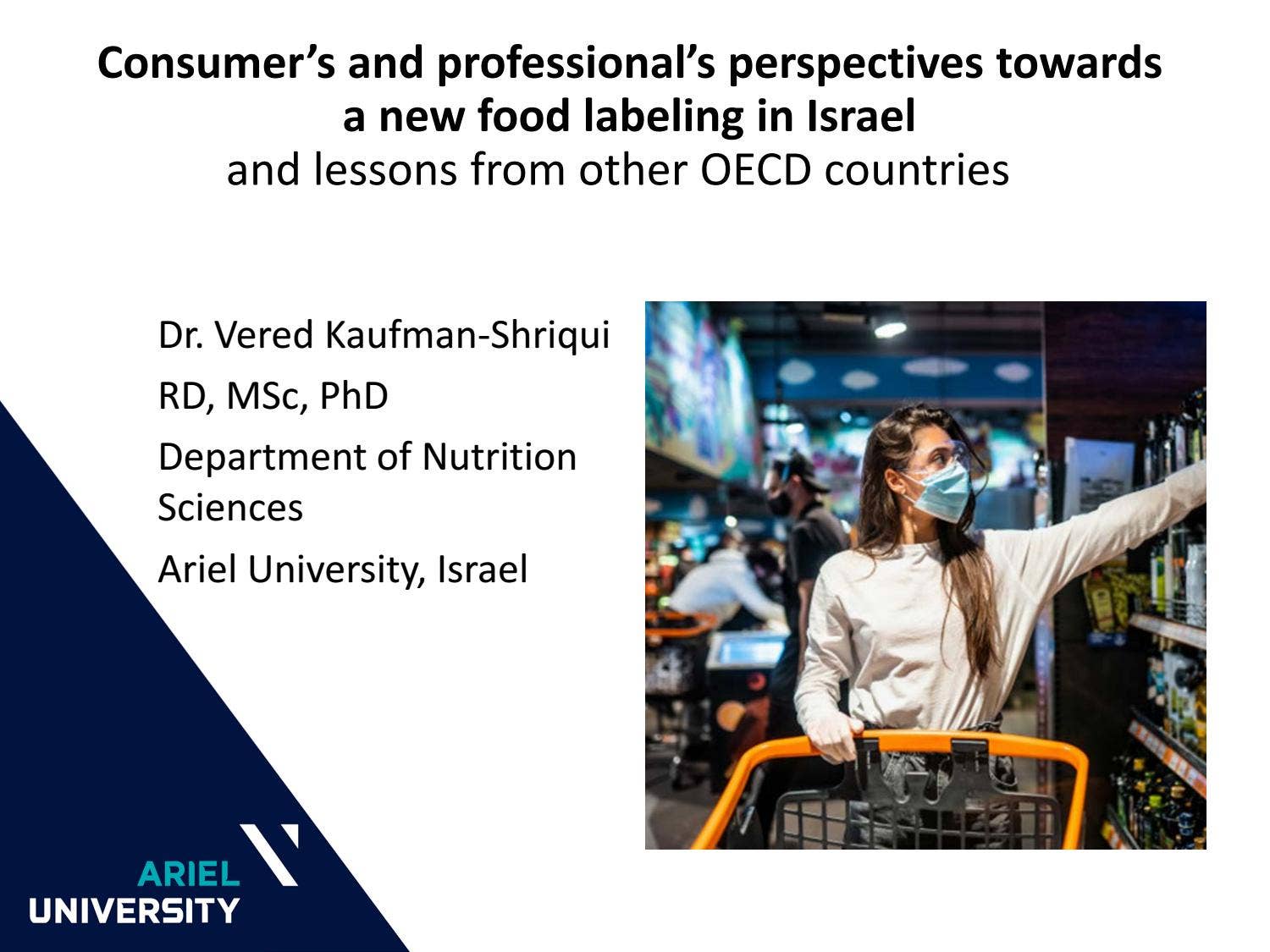 Consumer's and professional's perspectives towards a new food labeling ...