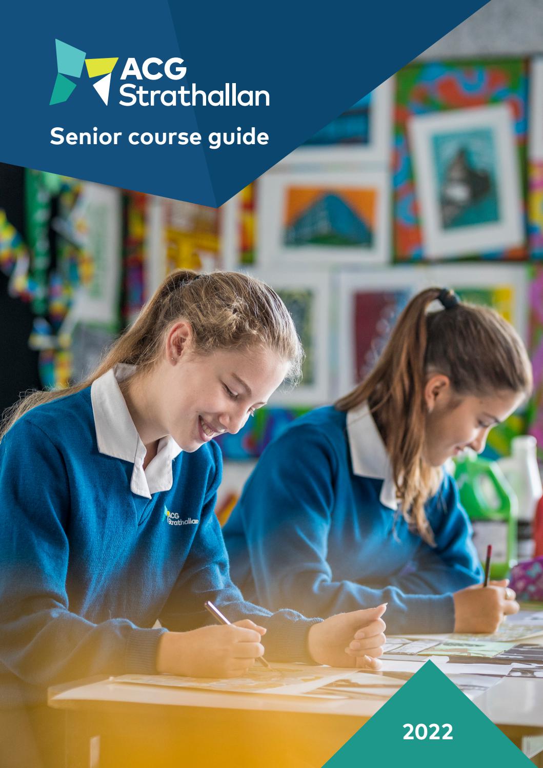 ACG Strathallan Senior Course Guide 2022 by ACG Schools - Issuu
