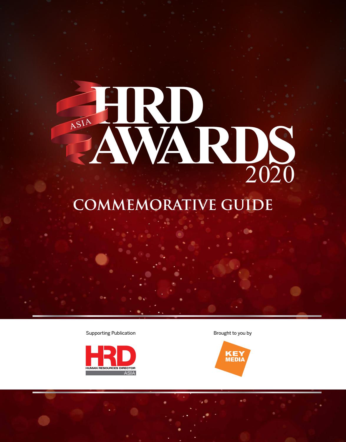 HRD Awards Asia 2020 Commemorative Guide by Key Media - Issuu