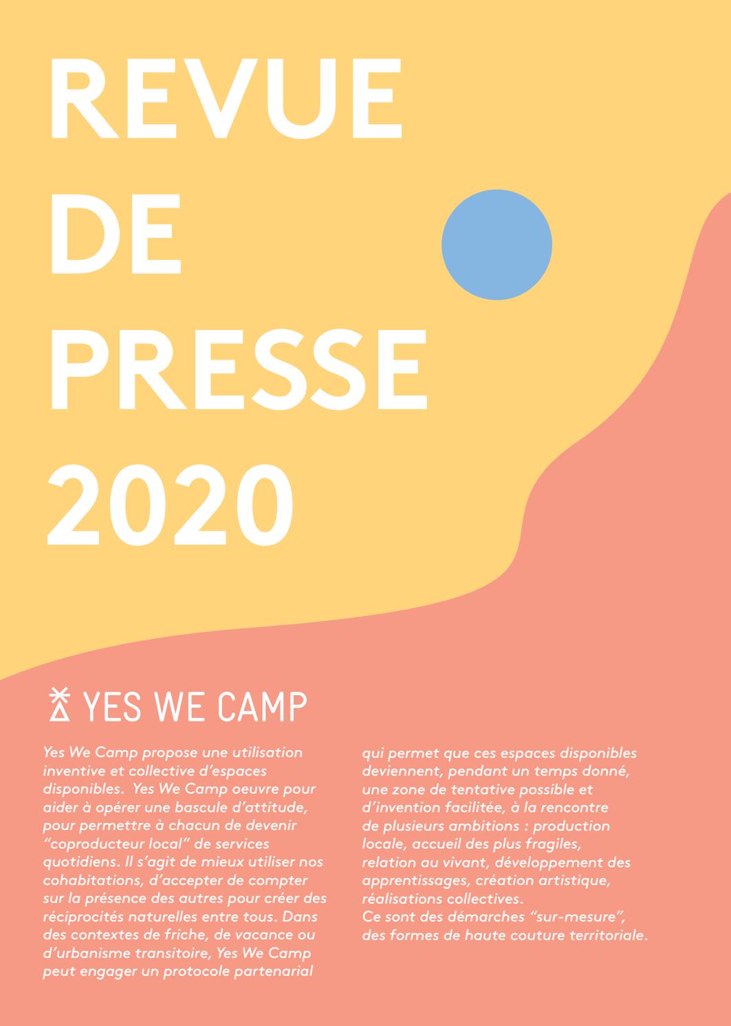 Revue de presse 2020 by Yes We Camp - Issuu