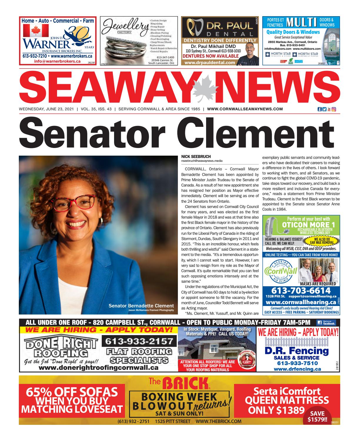Cornwall Seaway News June 23, 2021 Edition by Cornwall Seaway News - Issuu