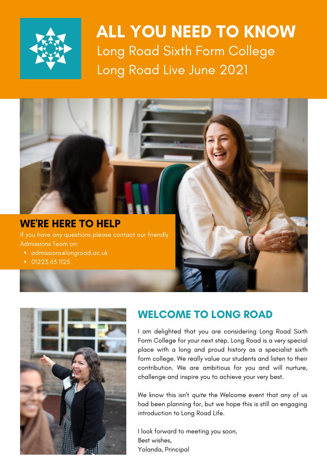 Long Road Live - Applicant Virtual Welcome Event June 2021 by Long Road ...