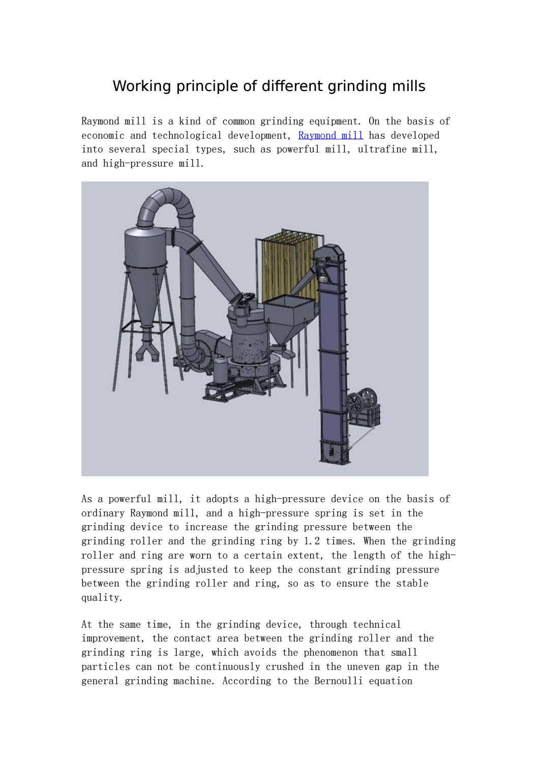 Working Principle of Different Grinding Mills by stonecrushers - Issuu