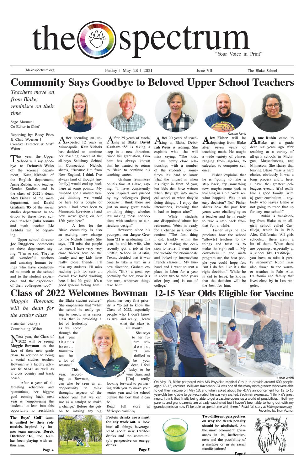 The Spectrum Newspaper May 2021 by Spectrum Newspaper - Issuu