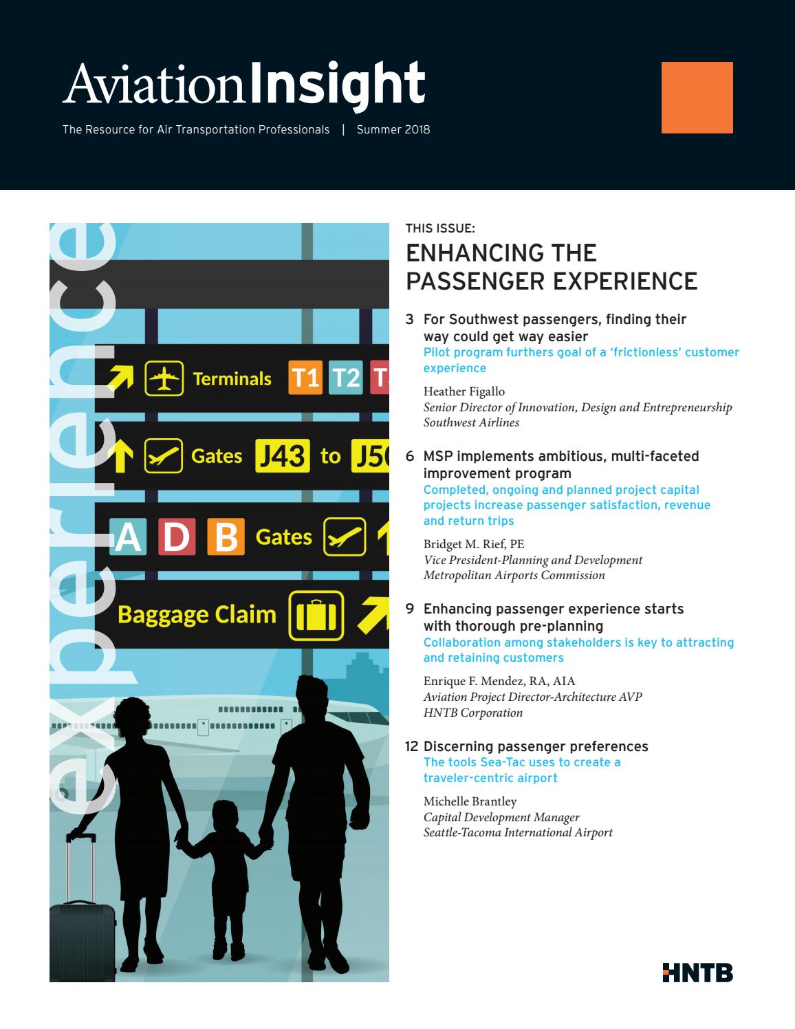 Aviation Insight | Enhancing The Passenger Experience by hntbcompanies ...