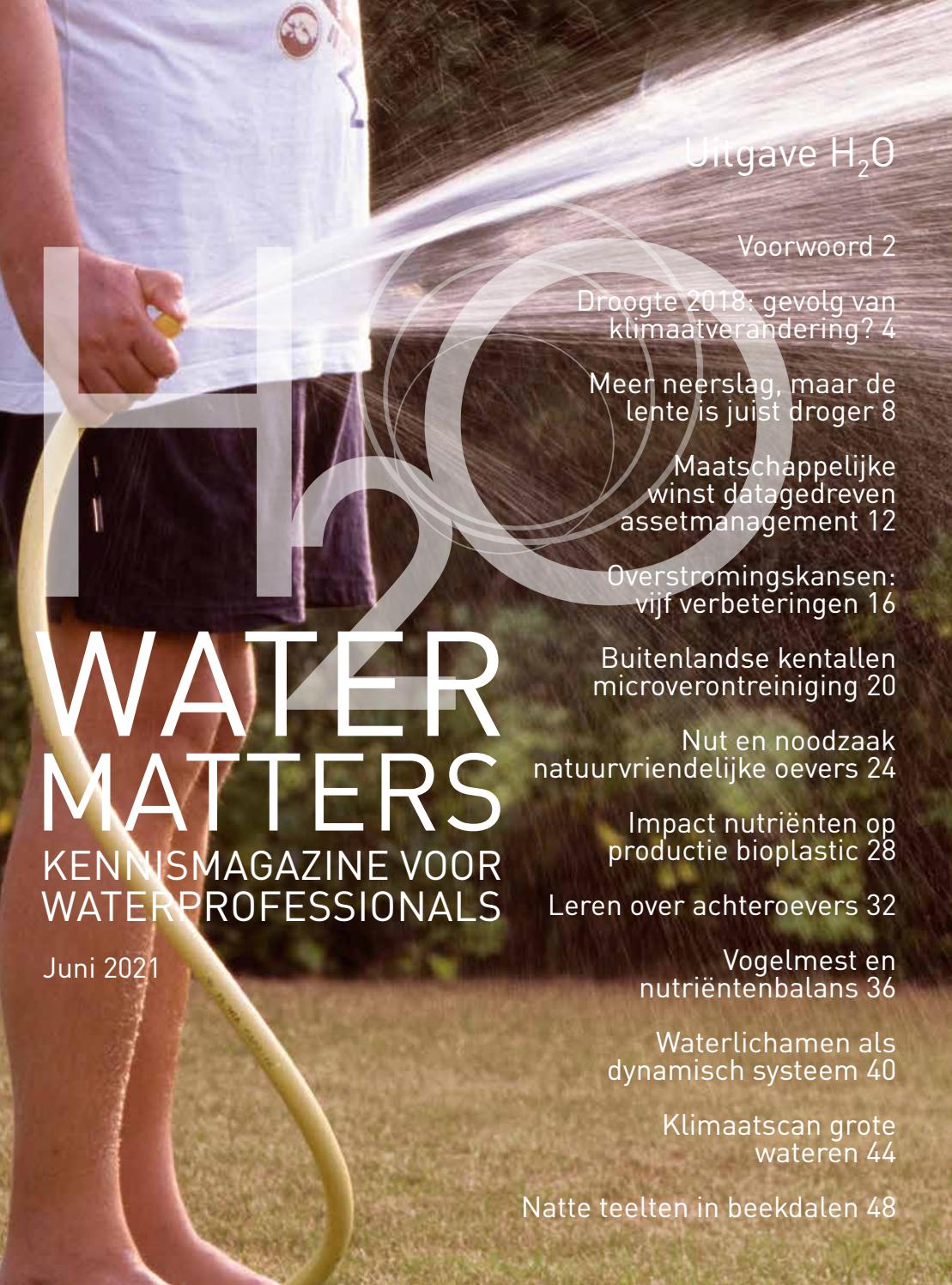 H2O Water Matters - juni 2021 by H2O magazine - Issuu