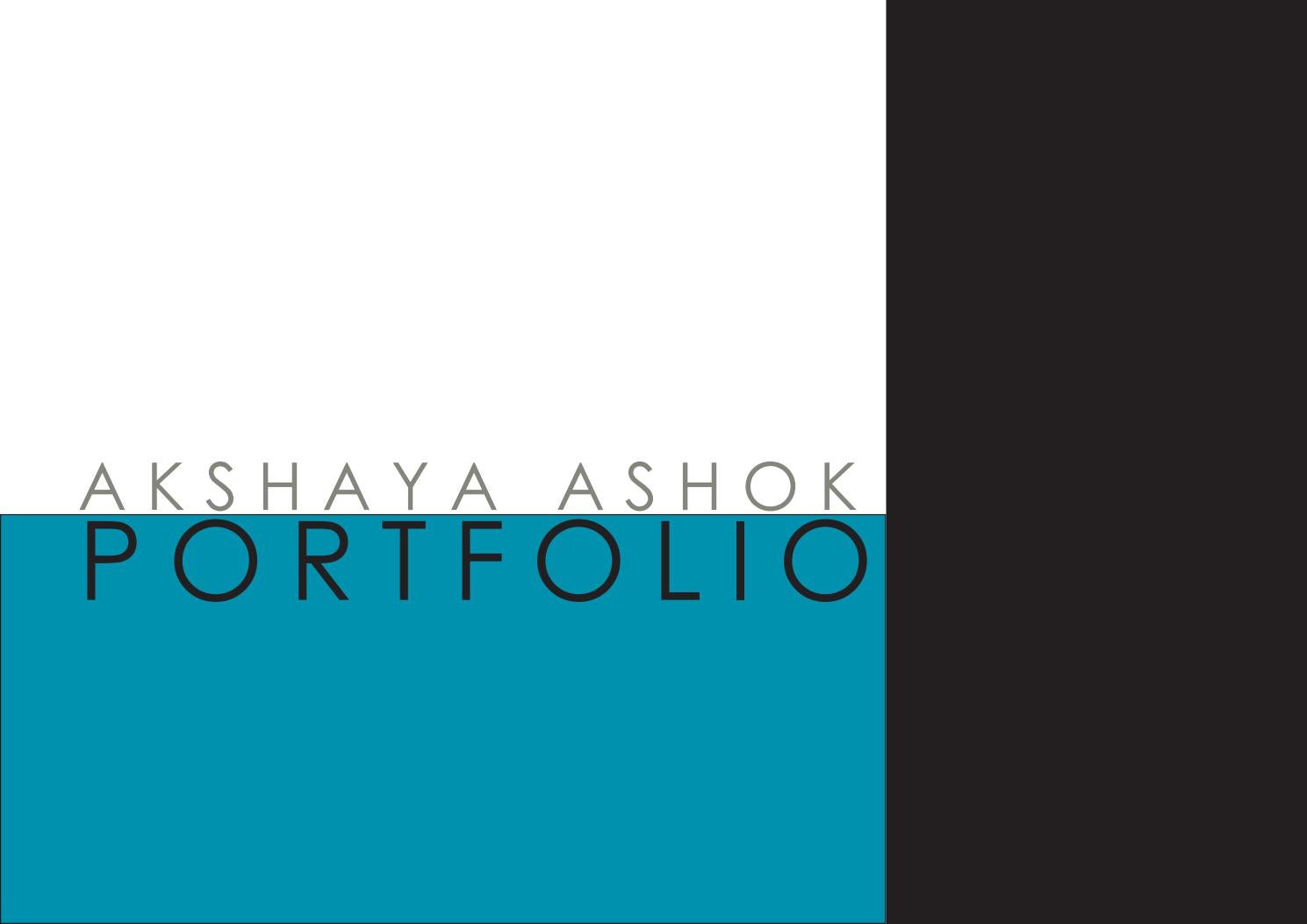 My Architectural Design Portfolio -2021 by Akshaya Ashok - Issuu