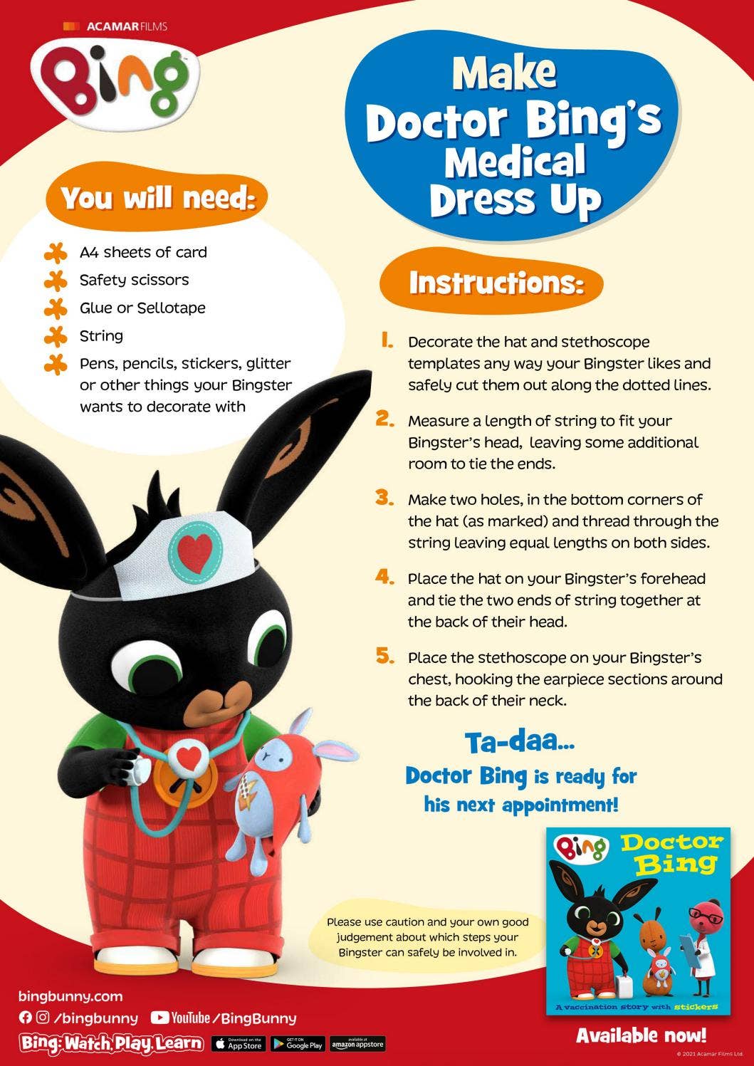 Doctor Bing Activity Sheets by harpercollinschildrens - Issuu