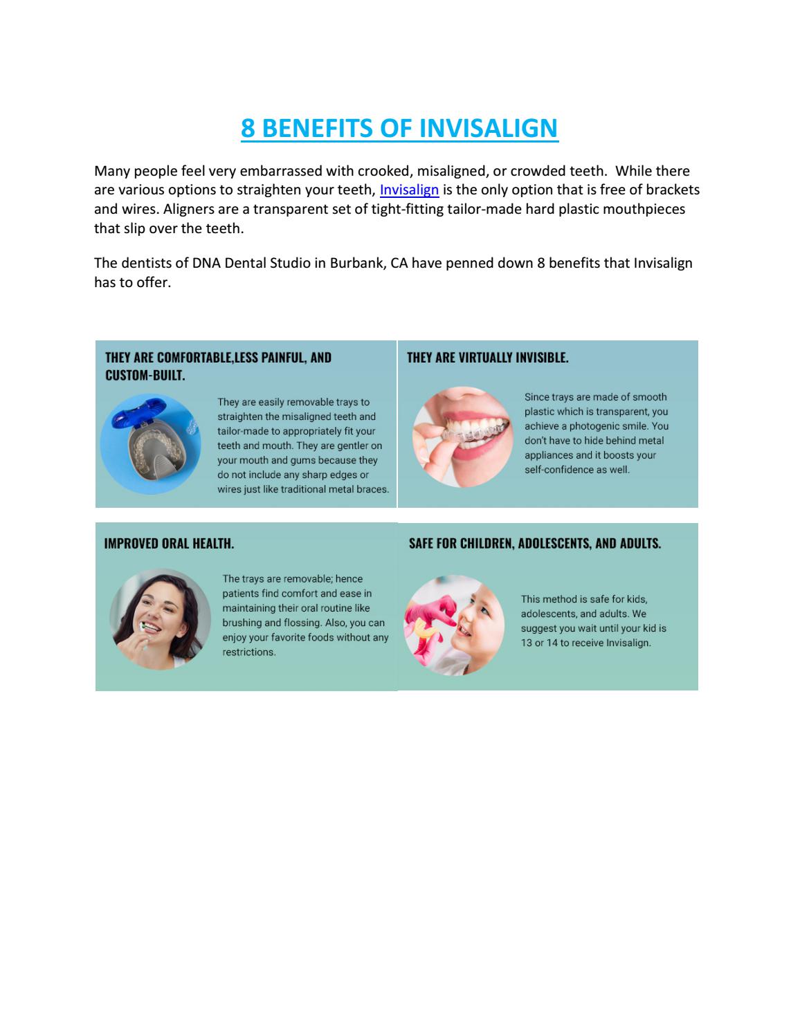8 Benefits of Invisalign by DNA Dental Studio - Issuu