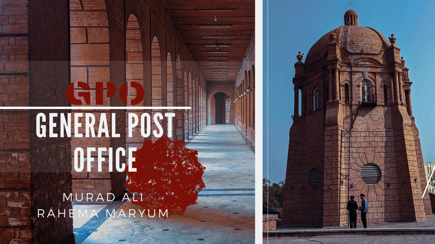 GPO, Lahore. Architecture Analysis by Rahema Maryum - Issuu