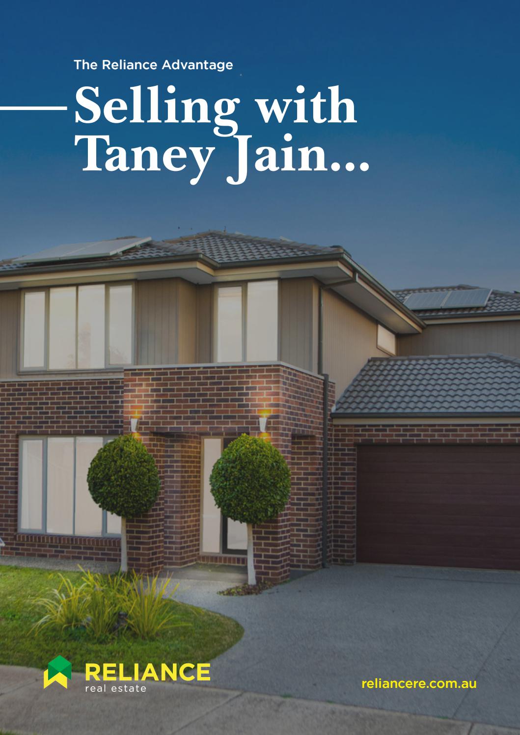 The Reliance Advantage - Selling with Taney Jain by Reliance Real ...