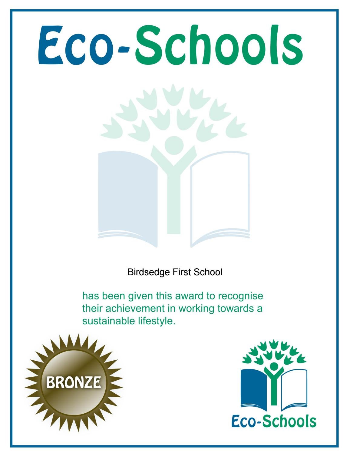 Eco Schools Bronze Award by Schudio - Issuu