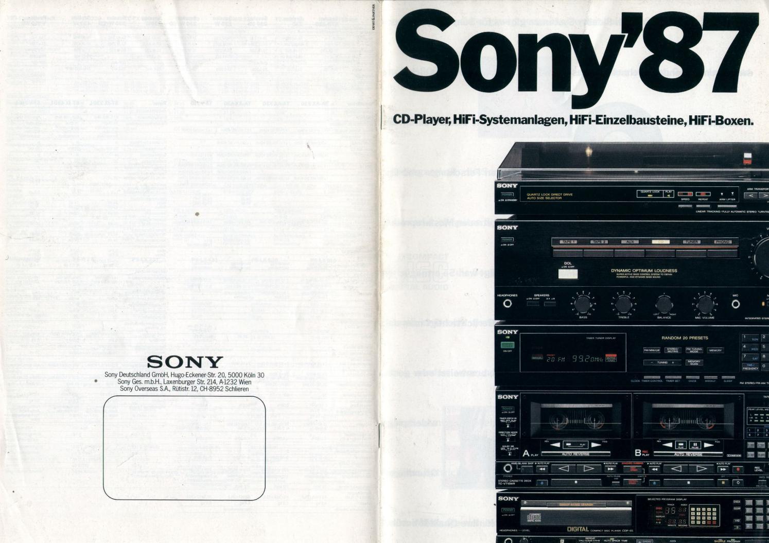 Sony Katalog 1987 by Alex Chernyak - Issuu