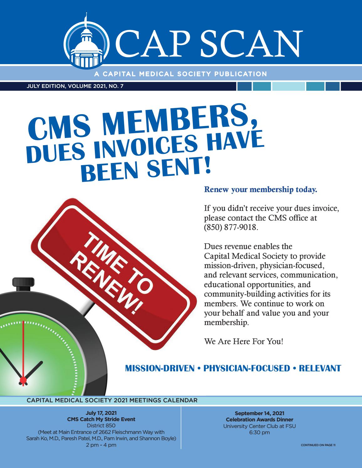 Cap Scan - July 2021 by Capital Medical Society - Issuu